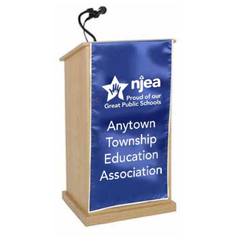 Podium Banner (Minimum Order - 1) - NJEA Store